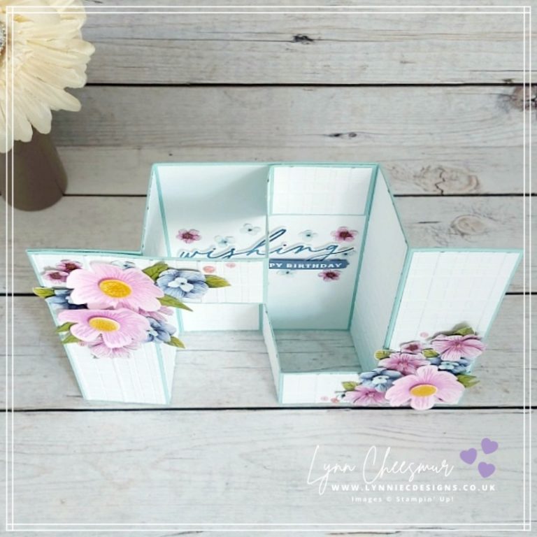 Double Gatefold card for the Be Inspired Floral Fun Blog Hop